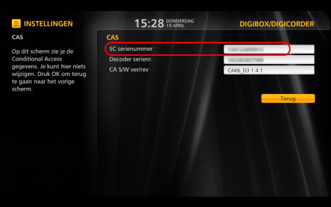 Serienummer Digibox of Digicorder?