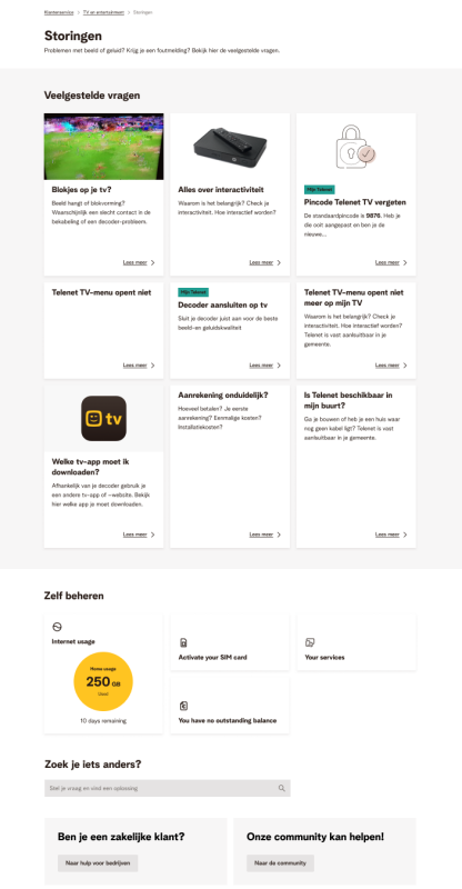 Login et mot de passe | MyTelenet
